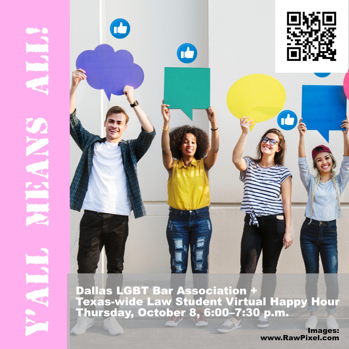 October 8, 2020: DLGBTBA and Texas-wide Law Student Virtual Happy Hour ...